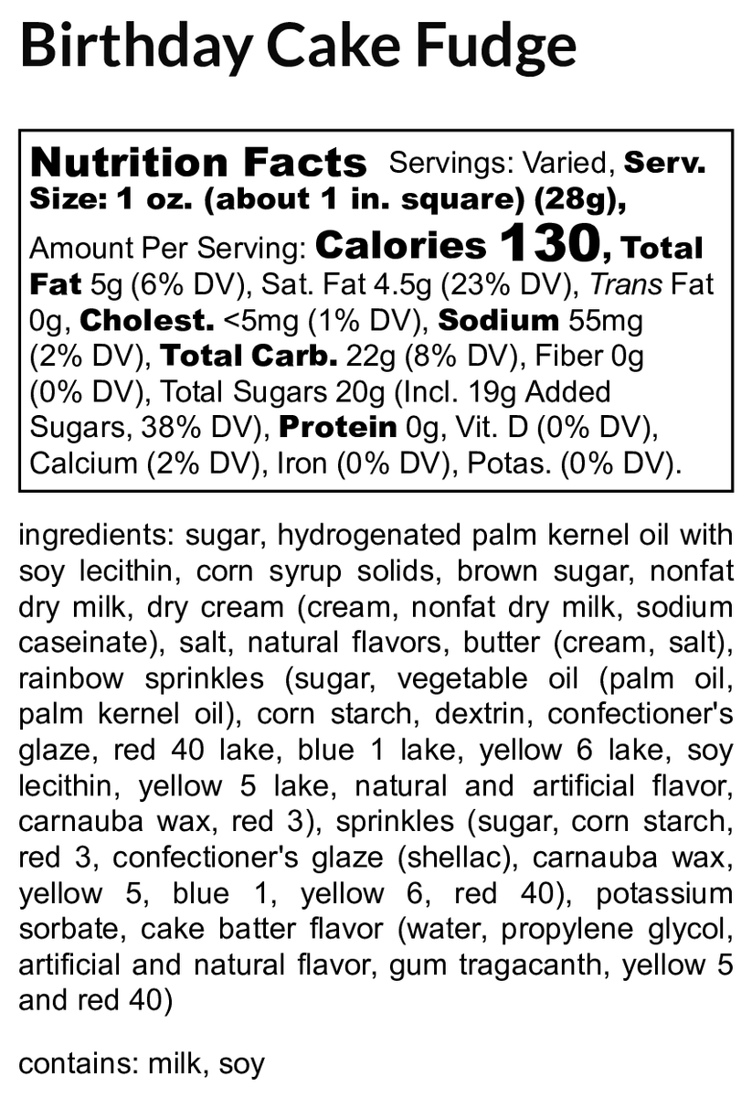 Birthday Cake Fudge – Uncle Butch's Fudge