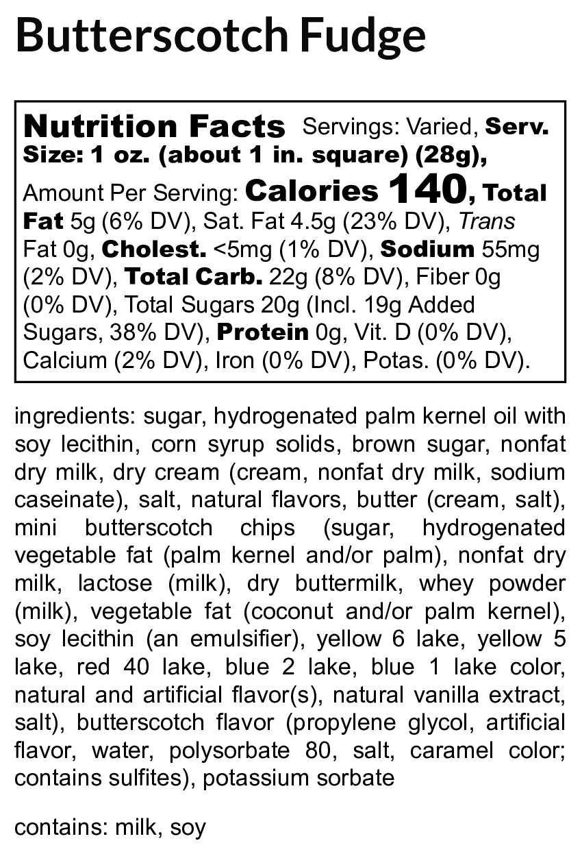 Butterscotch Fudge – Uncle Butch's Fudge